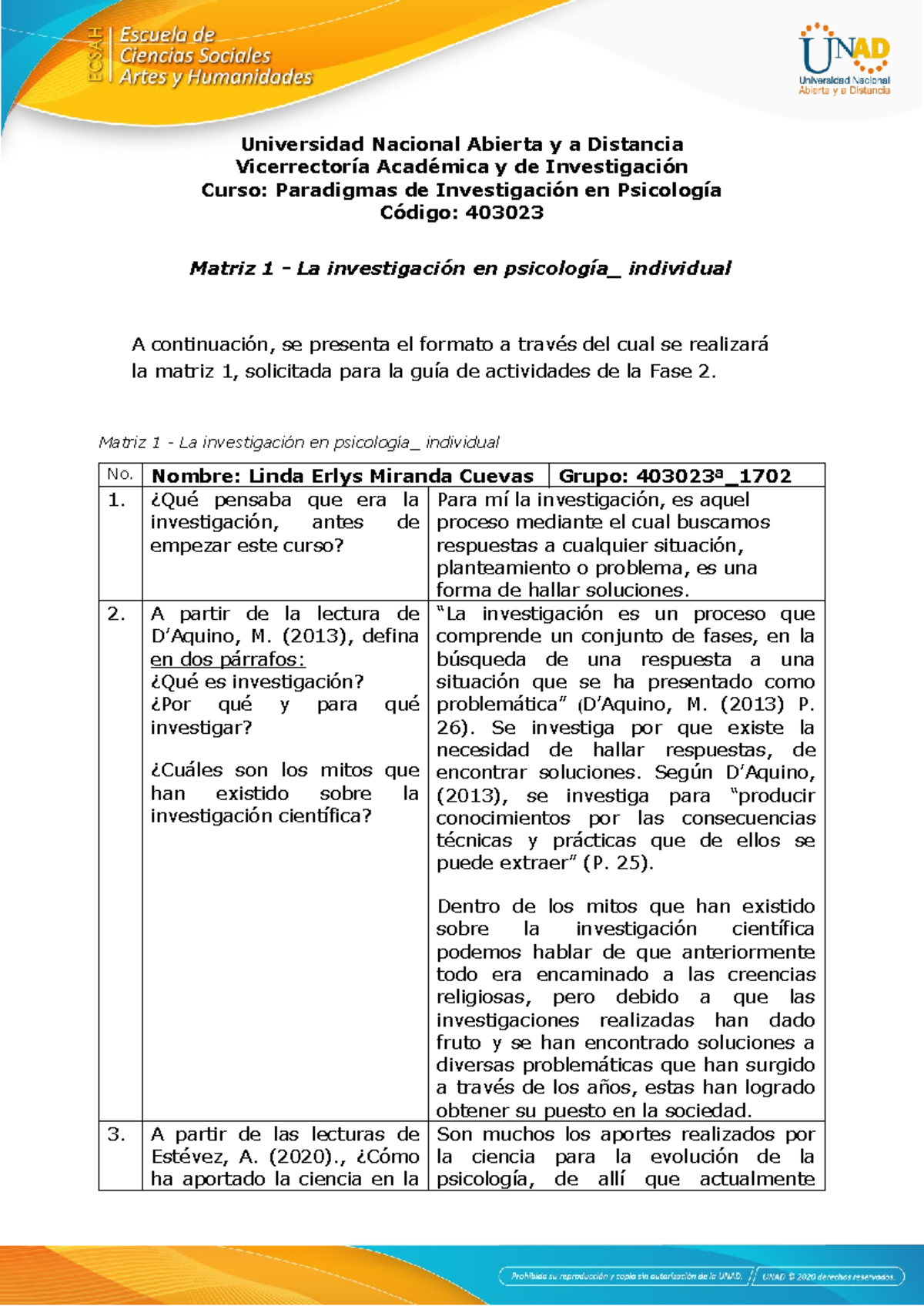 Matriz 1 matriz 1 matriz de - Universidad Nacional Abierta y a ...