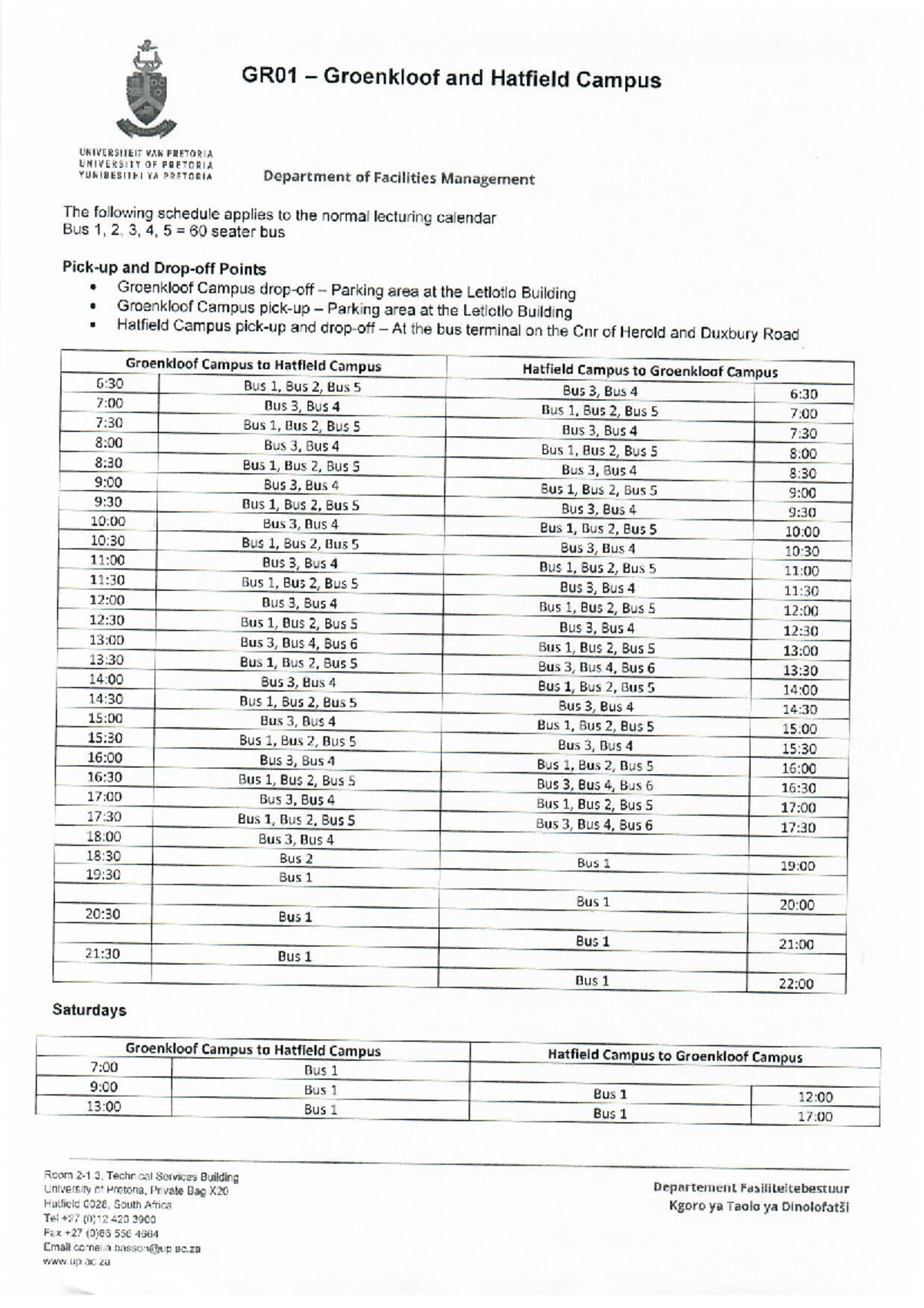 BUS Schedule - summary for aim - AIM 111 - Studocu