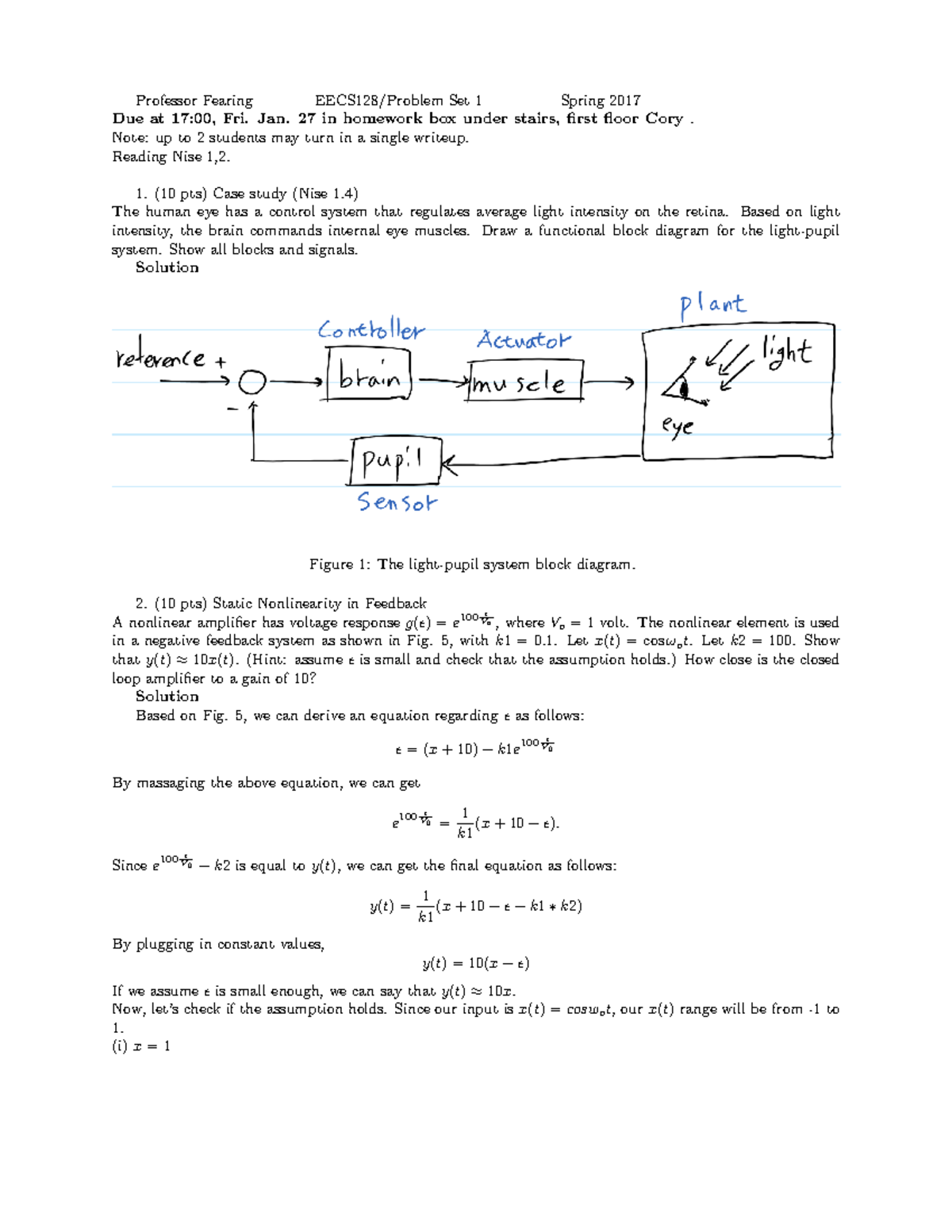 Ps1-soln - Professor Fearing EECS128/Problem Set 1 Spring 2017 Due at 17:00, Fri. Jan. 27 in ...