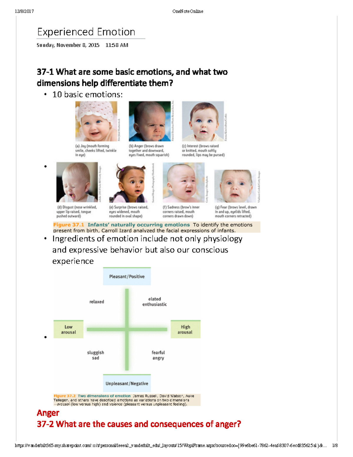 Module 39- experiencing emotion - Experienced Emotion Sunday, November ...