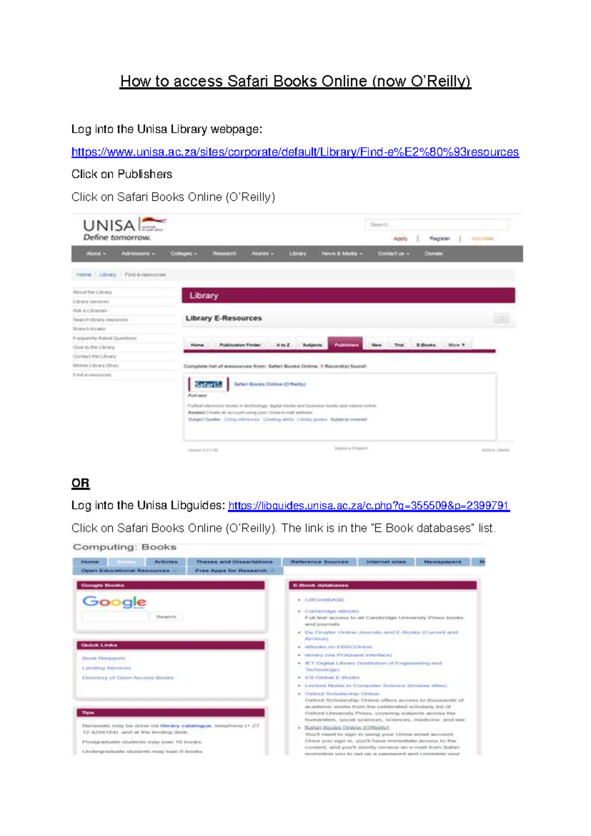 How to access Safari Books Online 2022 - ac/sites/corporate/default ...