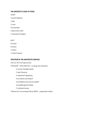 SPP 201 Pre-Design Services - - Studocu