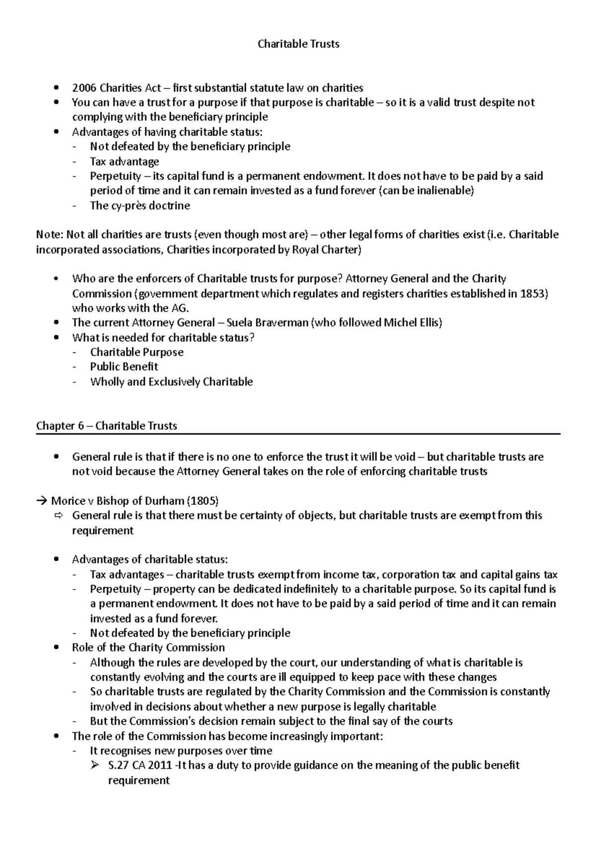Charitable Trusts - ... - Charitable Trusts 2006 Charities Act – first substantial statute law ...