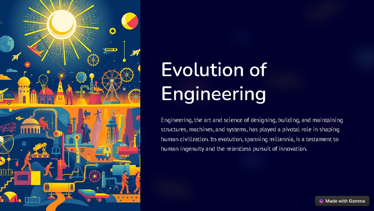 Rohan maya work - yes - Evolution of Engineering Engineering, the art ...
