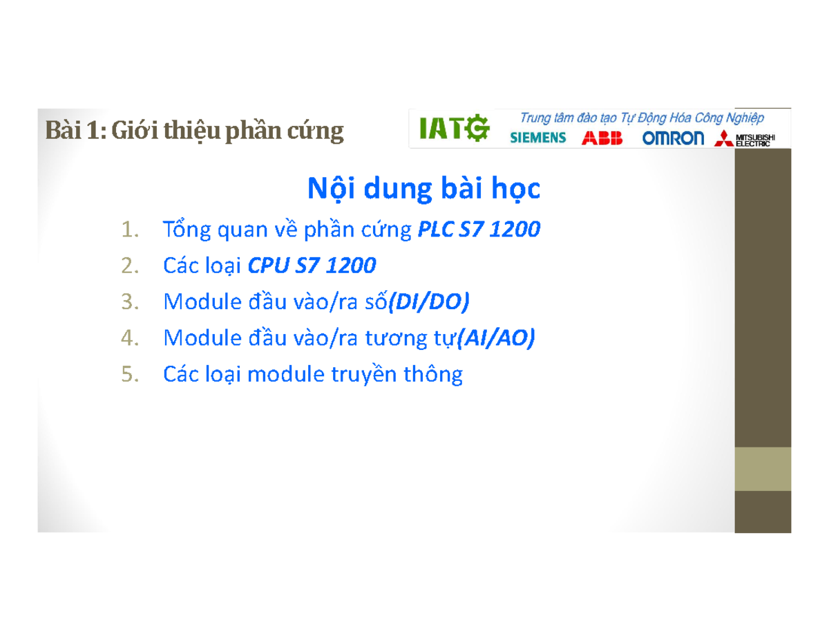 Bai 1 Gioi thieu phan cung su dung phan mem - Nội dung bài học 1. Tổng ...