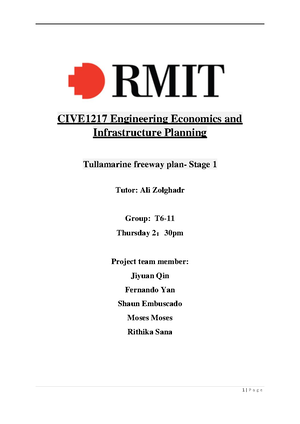 Week 2 Tutorial Questions-3 - CIVE1217 Engineering Economics ...