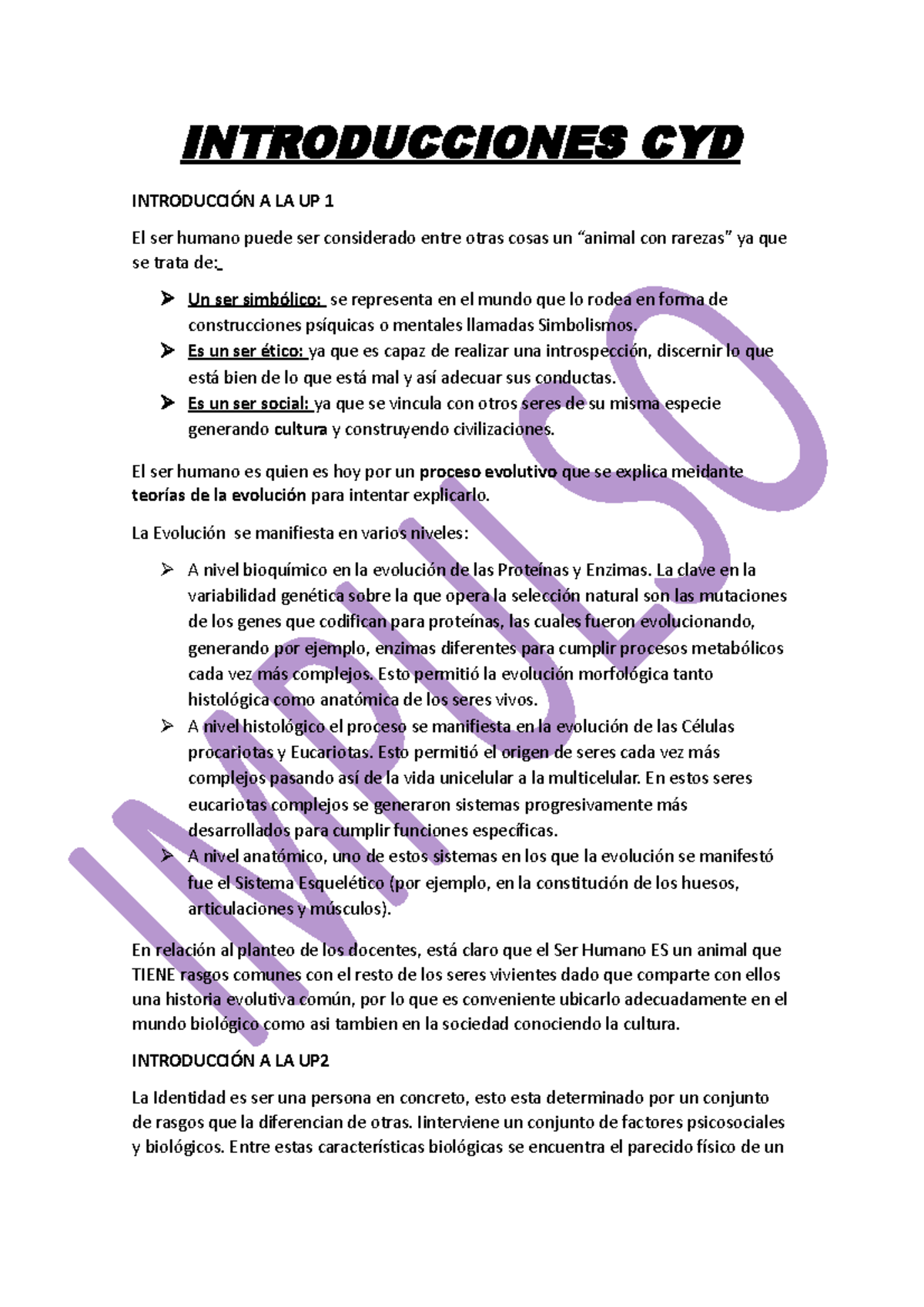 Introducciones CYD Impuslo - INTRODUCCIONES CYD INTRODUCCIÓN A LA UP 1 ...