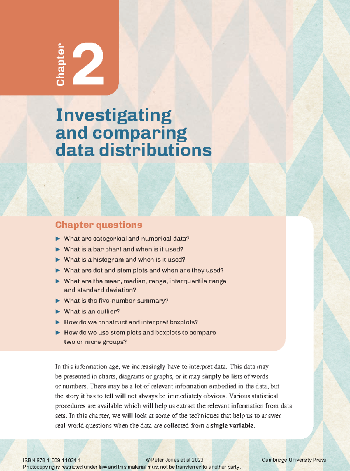 #3 GM12 2ed Ch02 - aedea - Chapter 2 Investigating and comparing data distributions Chapter ...