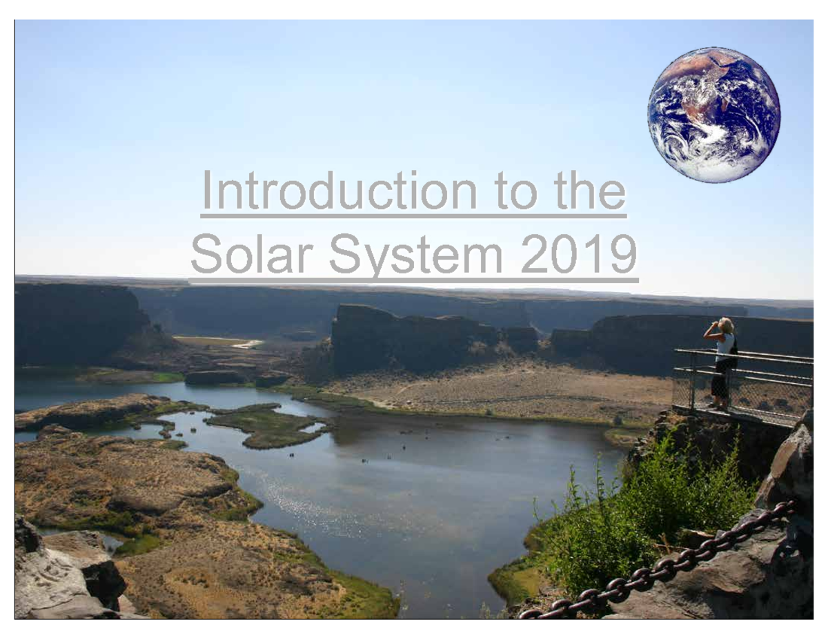 2 Introduction to the Solar System 2019 - Introduction to the Solar ...