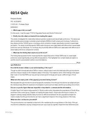COGS 163 Notes Week 6 - Summary Metabolic Disorders of the Brain ...