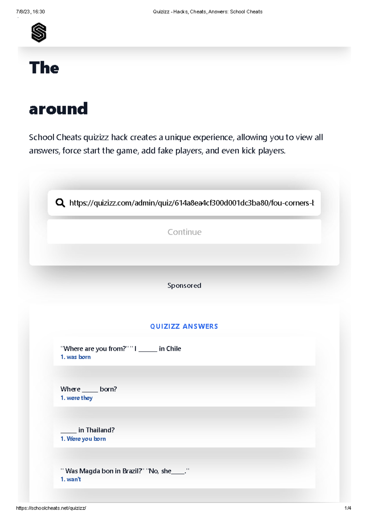 Unit9-grammar - mmmmmmmmmm - The around🚀 School Cheats quizizz hack ...