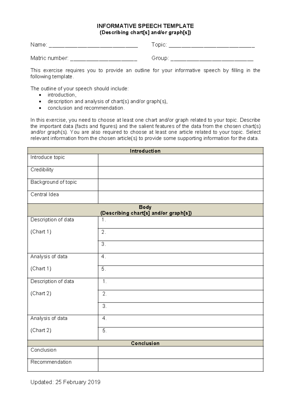 Informative Speech Template - Updated: 25 February 2019 INFORMATIVE ...