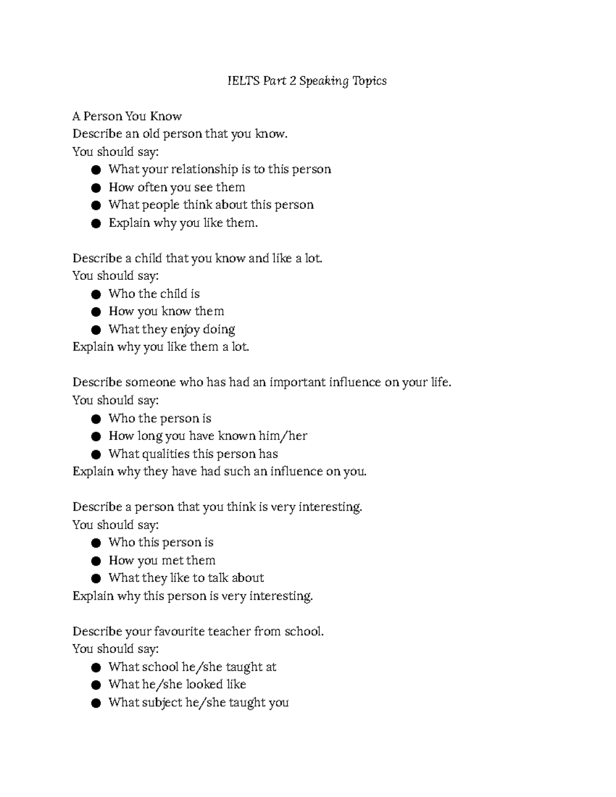 Ielts Speaking Part 2 Topic List IELTS Part 2 Speaking Topics A ielts-speaking-part-2-topic-list-ielts-part-2-speaking-topics-a