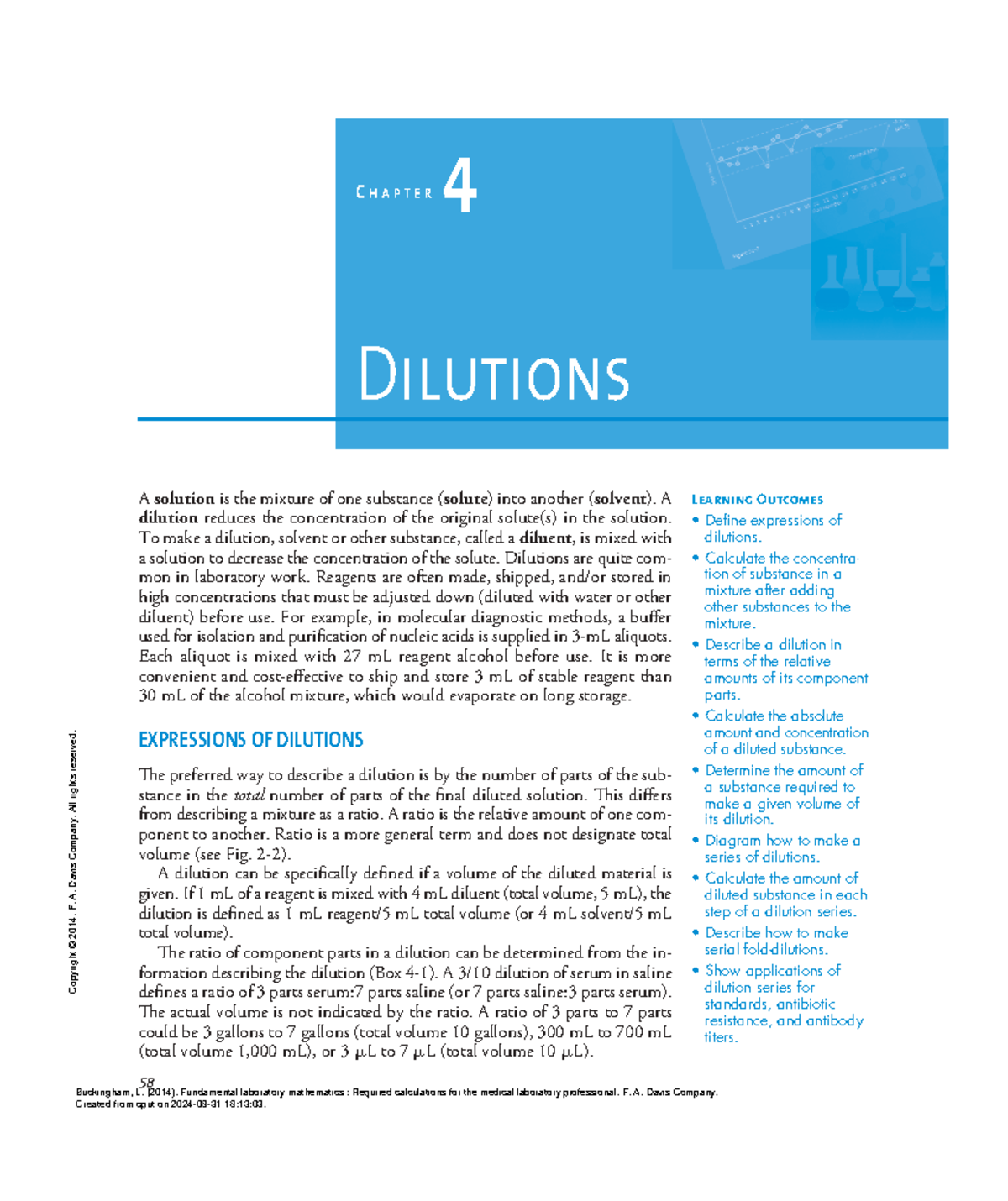 Fundamental Laboratory Mathematics Required Calcul - C H A P T E R 4 ...