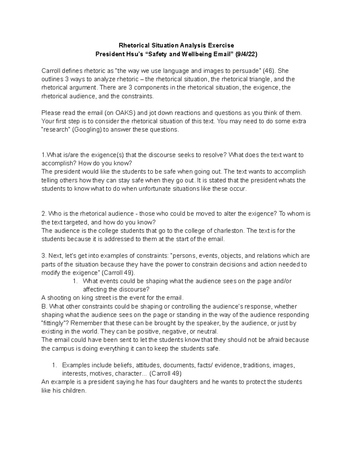 Eng 101 10 31 - How to easily find the exigence, audience, and ...