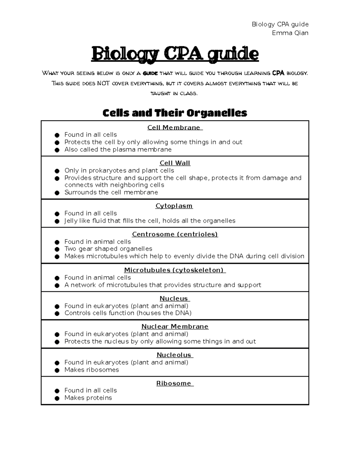 Biology CPA guide - Emma Qian Biology CPA guide What your seeing below ...