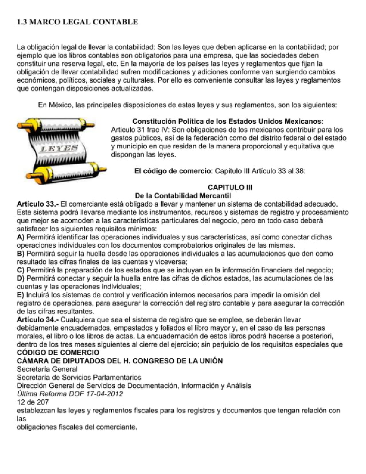 Marco legal contable - 20240626 180027 - 1 MARCO LEGAL CONTABLE La ...