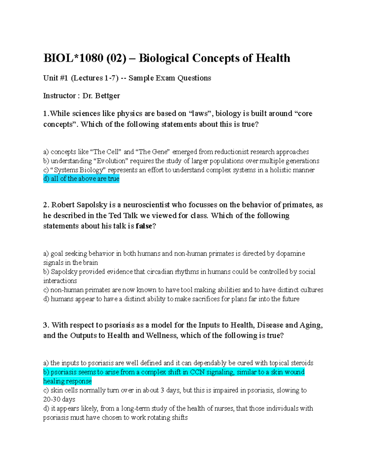 BIOL 1080 (02)33 – Biological Concepts of Health - BIOL*1080 (02 ...