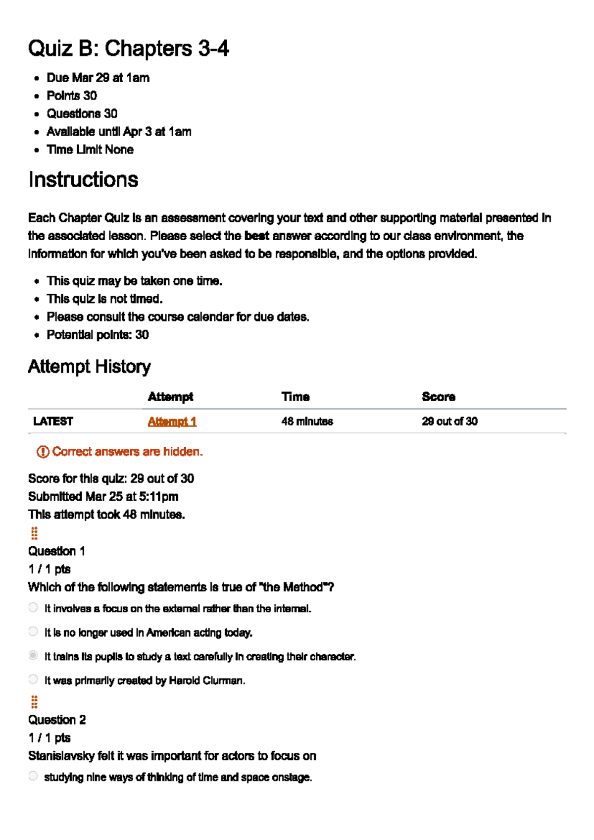 Quiz B Solution - RST 242 - Studocu