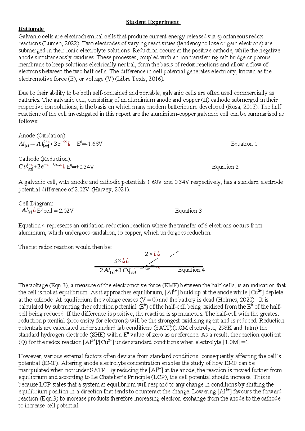 Chemistry Student Experiment - Better Version - Student Experiment ...