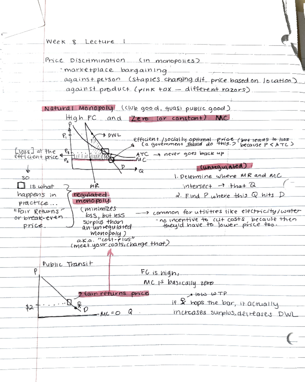 Intro to Micro Week 8 - Natural Monopoly vs Regulated Monopoly, Fair ...