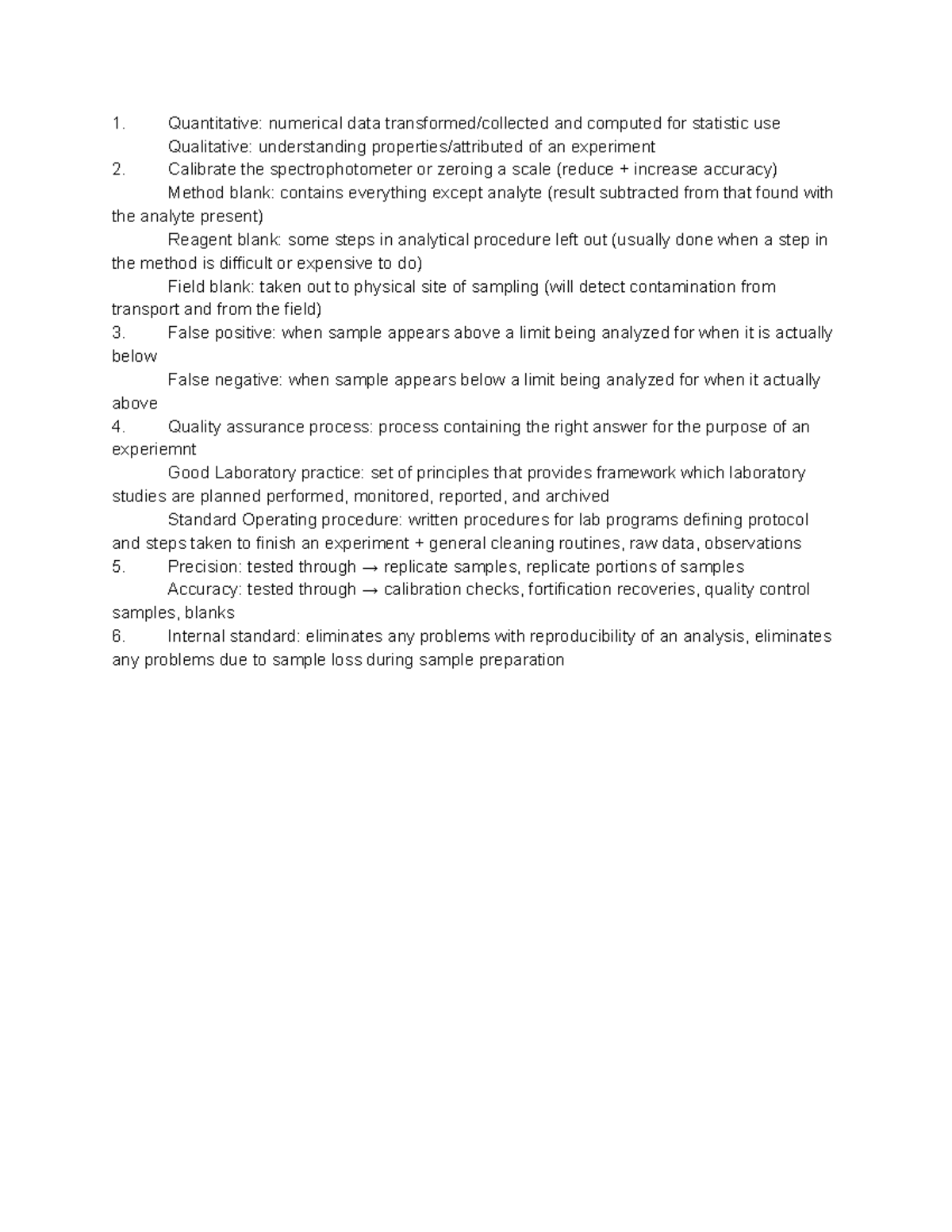 Chmb16 midterm - Quantitative: numerical data transformed/collected and computed for statistic ...