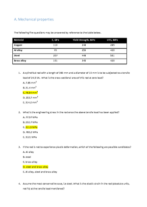 Consultancy report - chem and material - Case Study - Stress-Strain ...