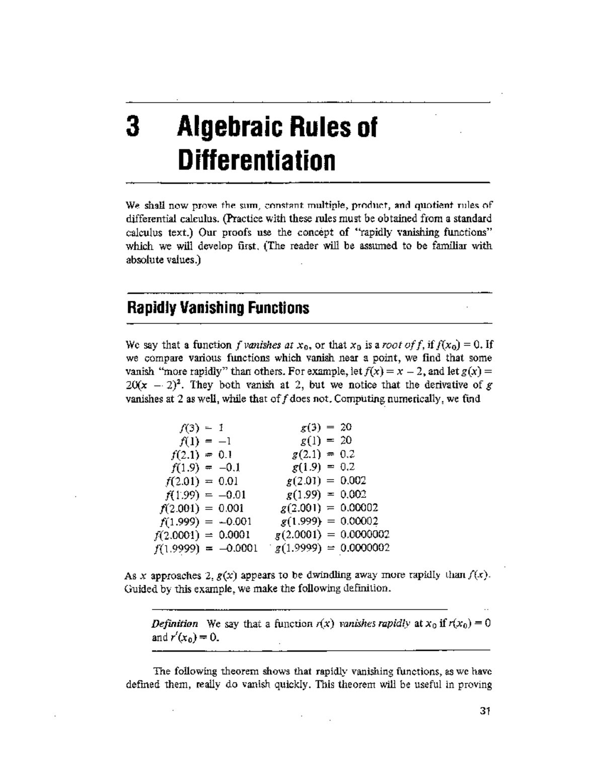 Calculus II- 3 - ALGEBRAIC RULES FOR DIFFERENTIATION - 3 Algebraic ...