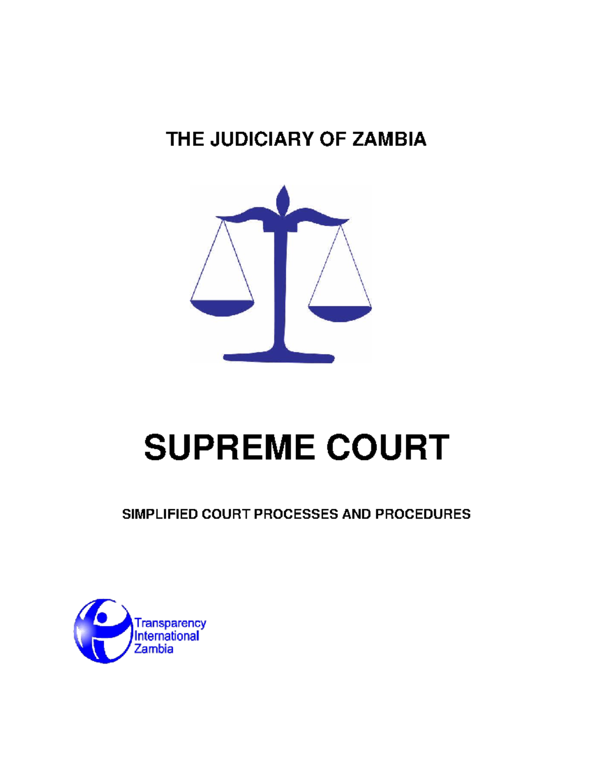 Supreme Court- Simplified Court Processes AND Procedures - THE ...