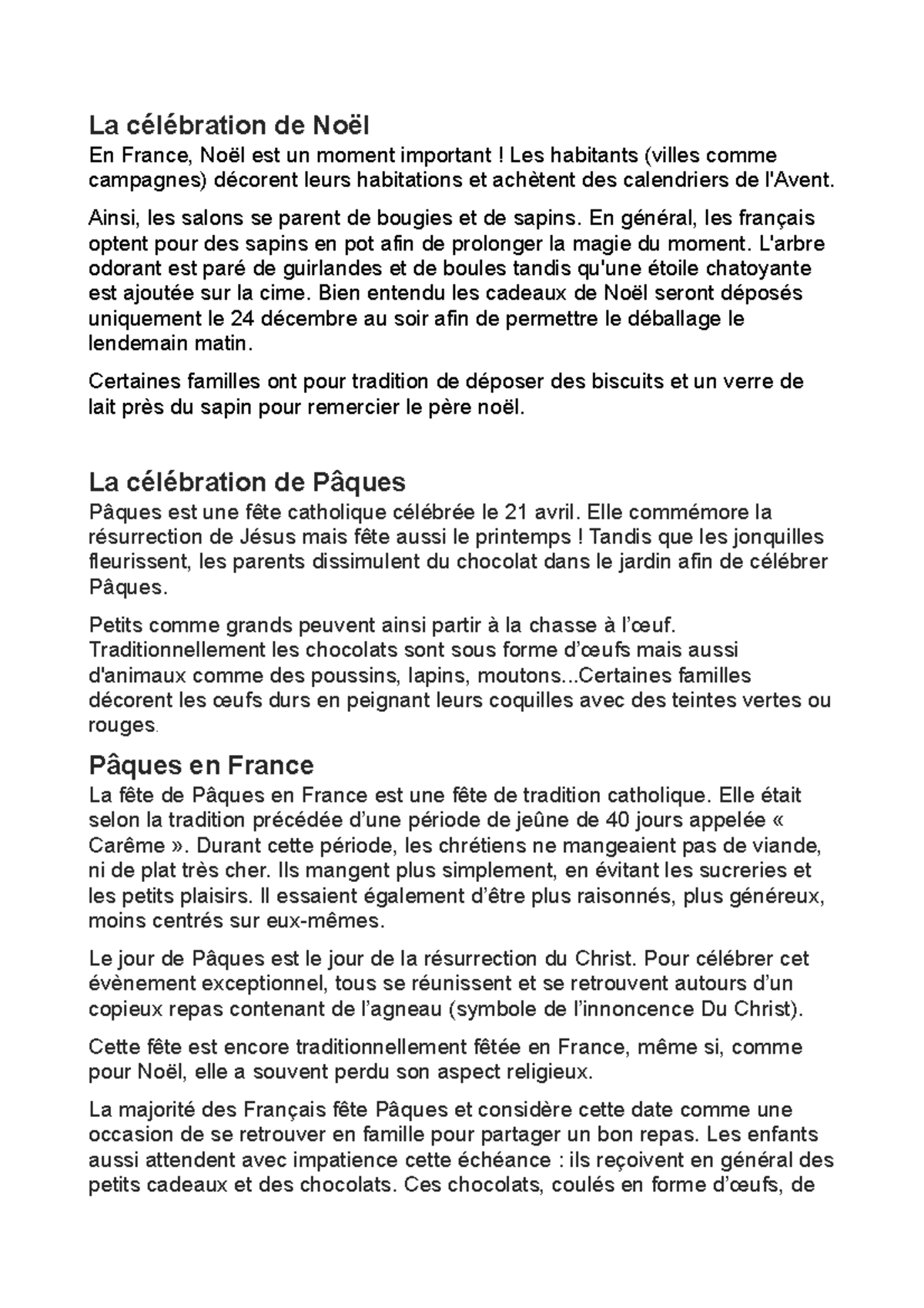 La célébration de Noël - La celebrazione del Natale in Francia - La ...