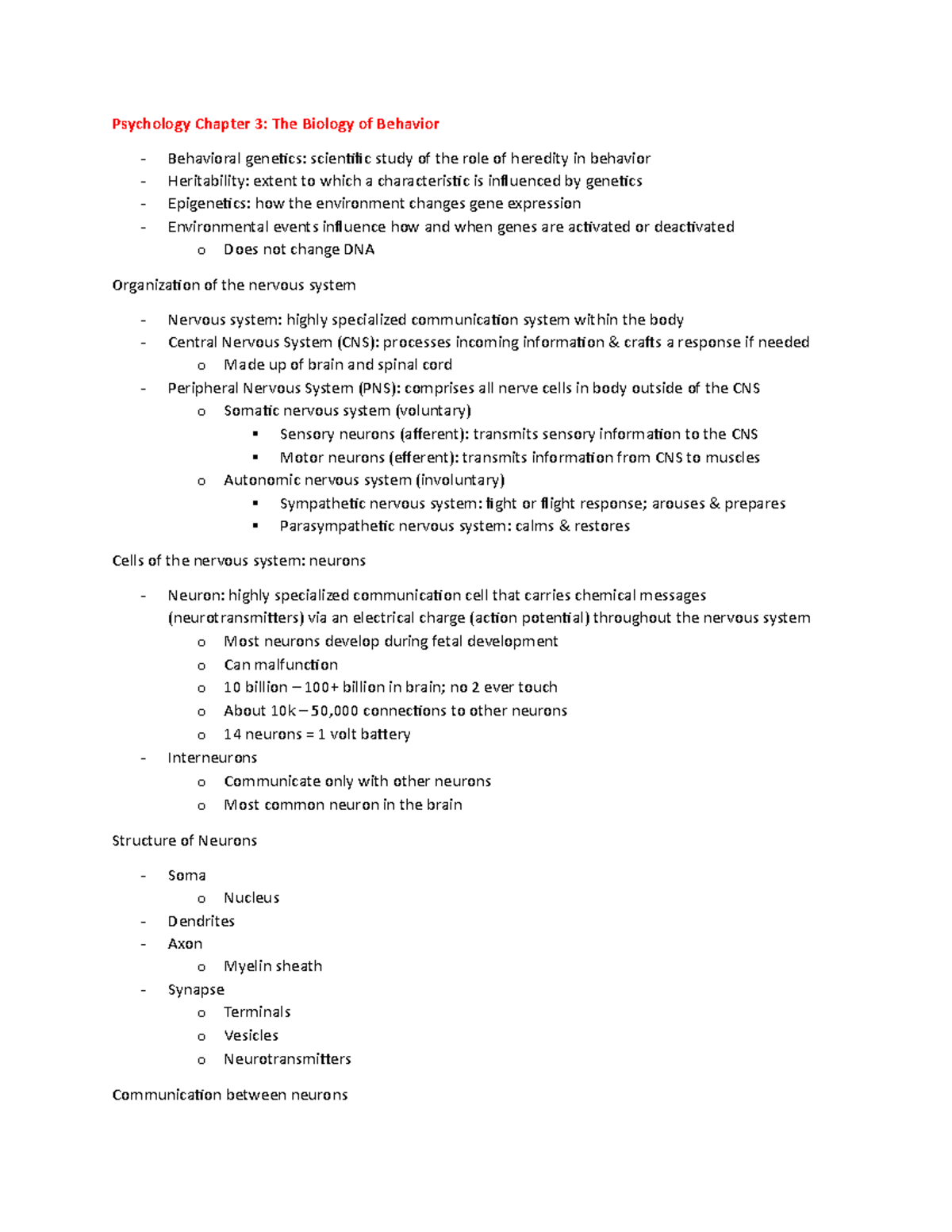 Psychology Chapter 3 - Gather at the nucleus, pressure builds; action ...