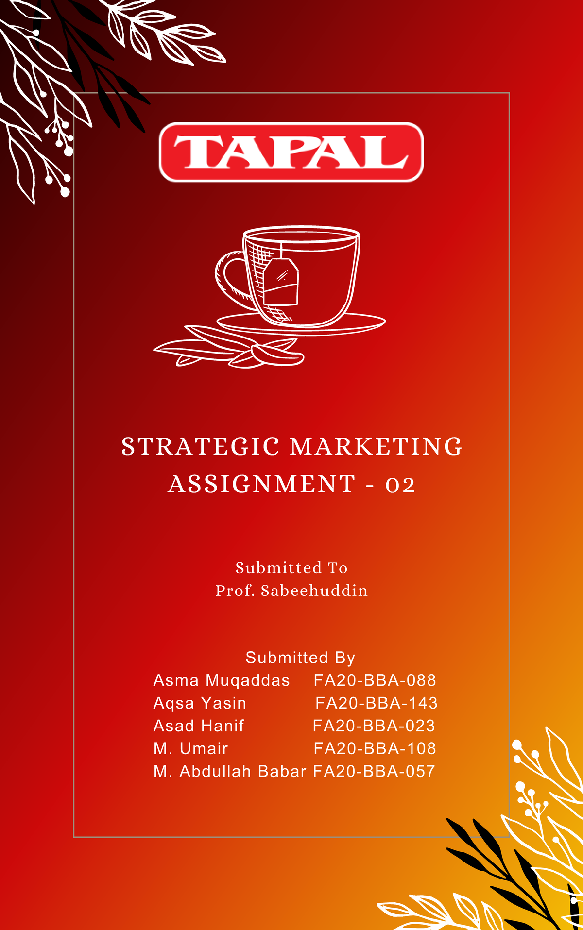 Olivia Wilson - jmlk;l - Marketing Management - STRATEGIC MARKETING ...