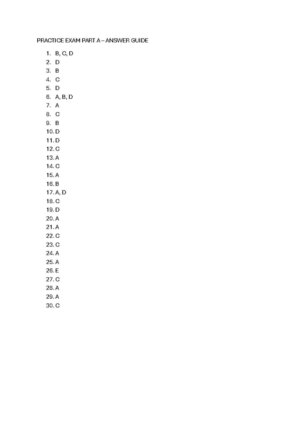 2024 Answer guide practice exam part A - NSG3RDP - PRACTICE EXAM PART A ...
