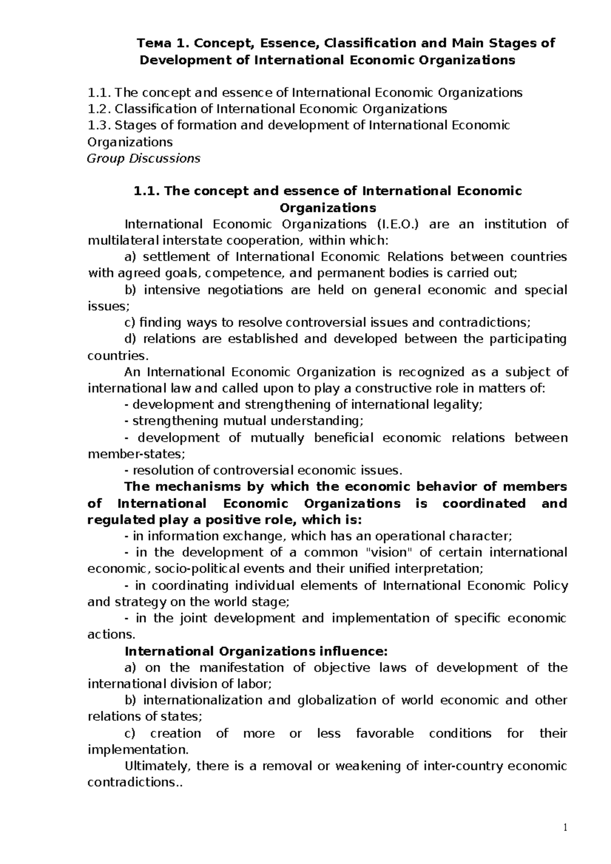 Лекция 1 ENG - Тема 1. Concept, Essence, Classification and Main Stages ...