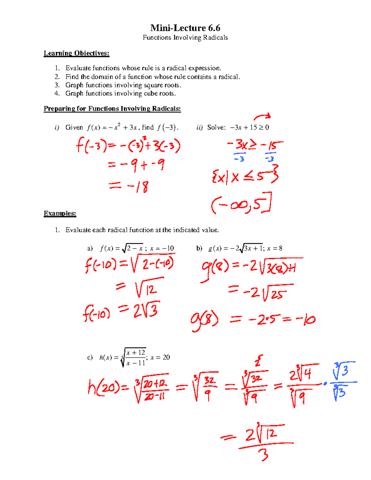 6-6c - will help you in math and help you critically - Mini-Lecture 6 ...
