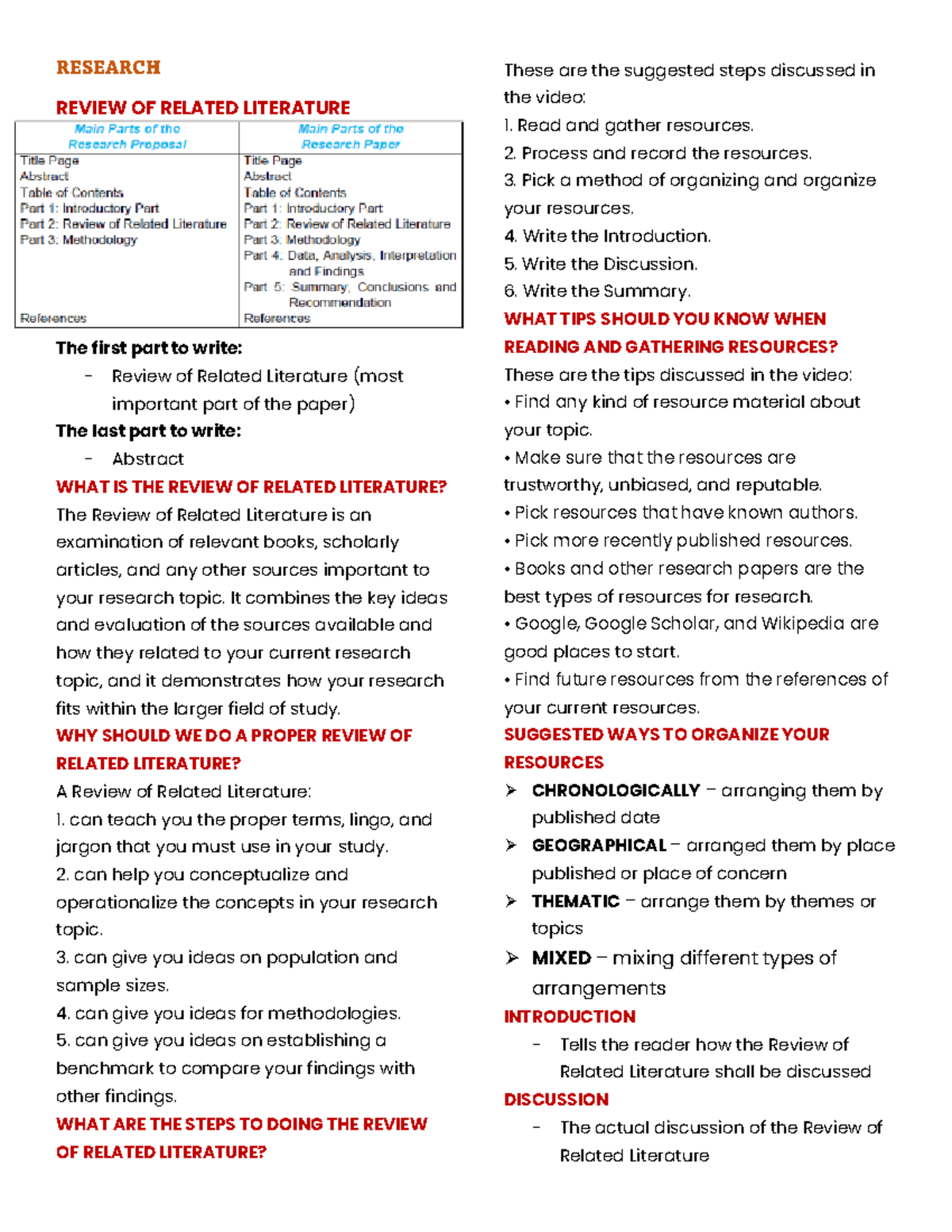 Research - Tackles about the RRL and how to gather data - RESEARCH ...