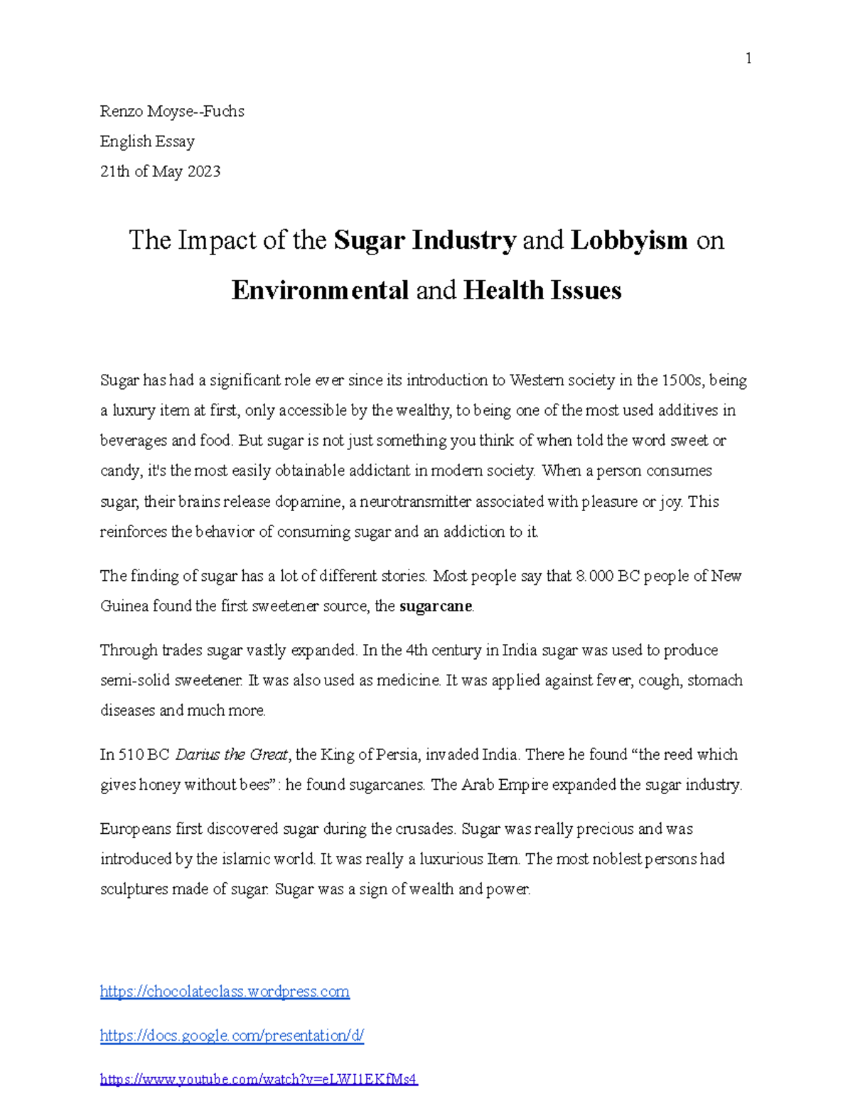 The Impact of the Sugar Industry and Lobbyism on Environmental and ...