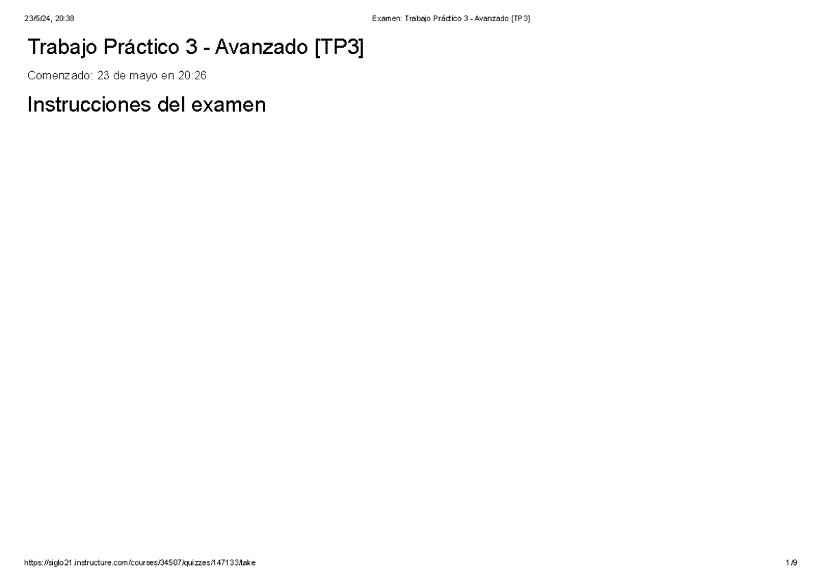 Desarrollo Emprendedor Trabajo Práctico 3 - Avanzado [TP3] 2024 100% - Trabajo Práctico 3 ...