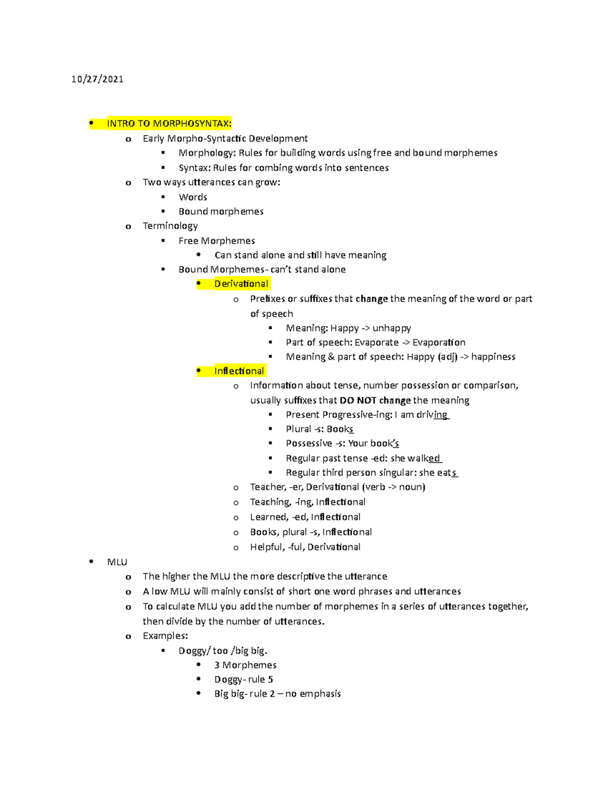 Norm Comm- Preschool Language Development - 10/27/ INTRO TO ...