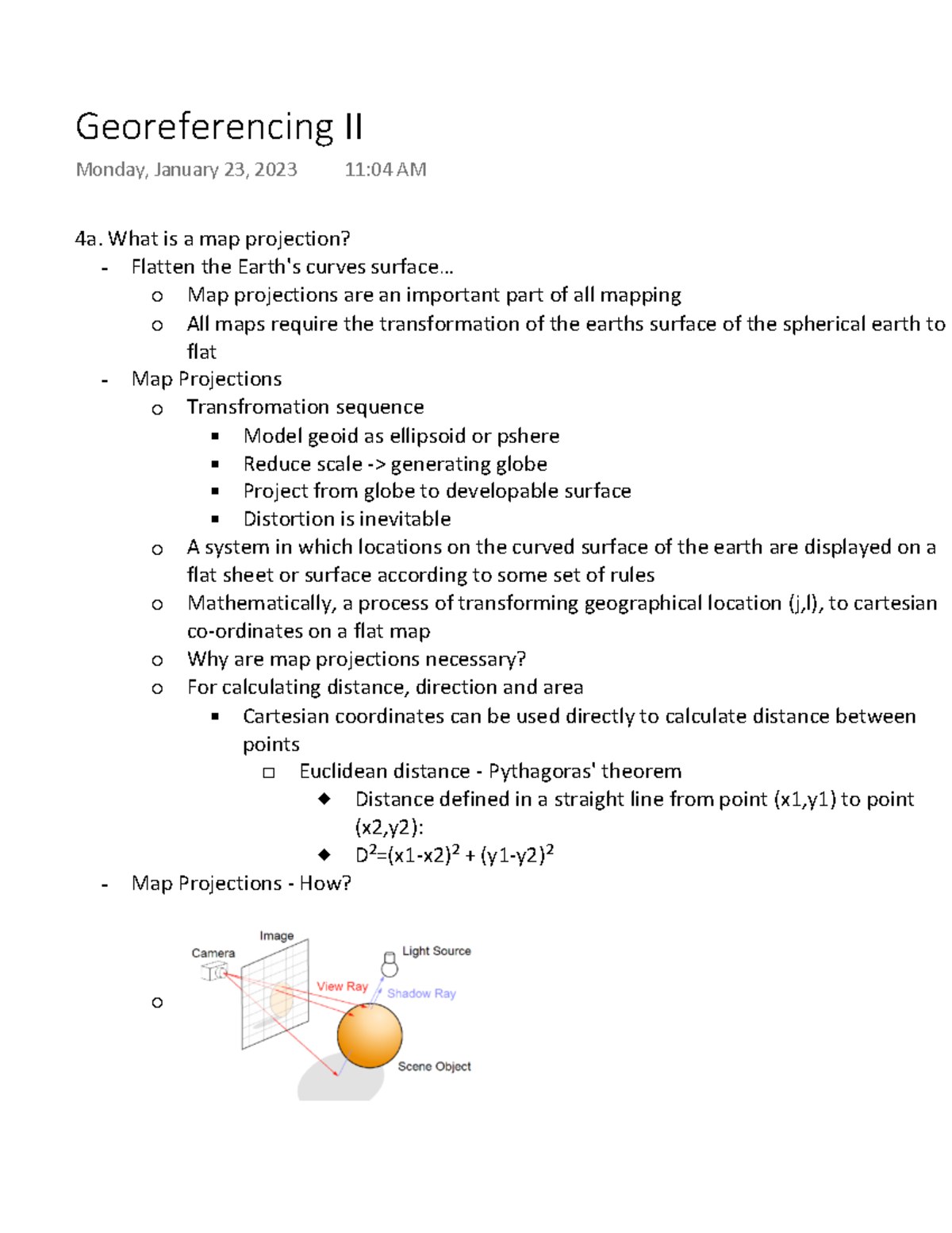 Georeferencing II - 4a. What is a map projection? Flatten the Earth's ...