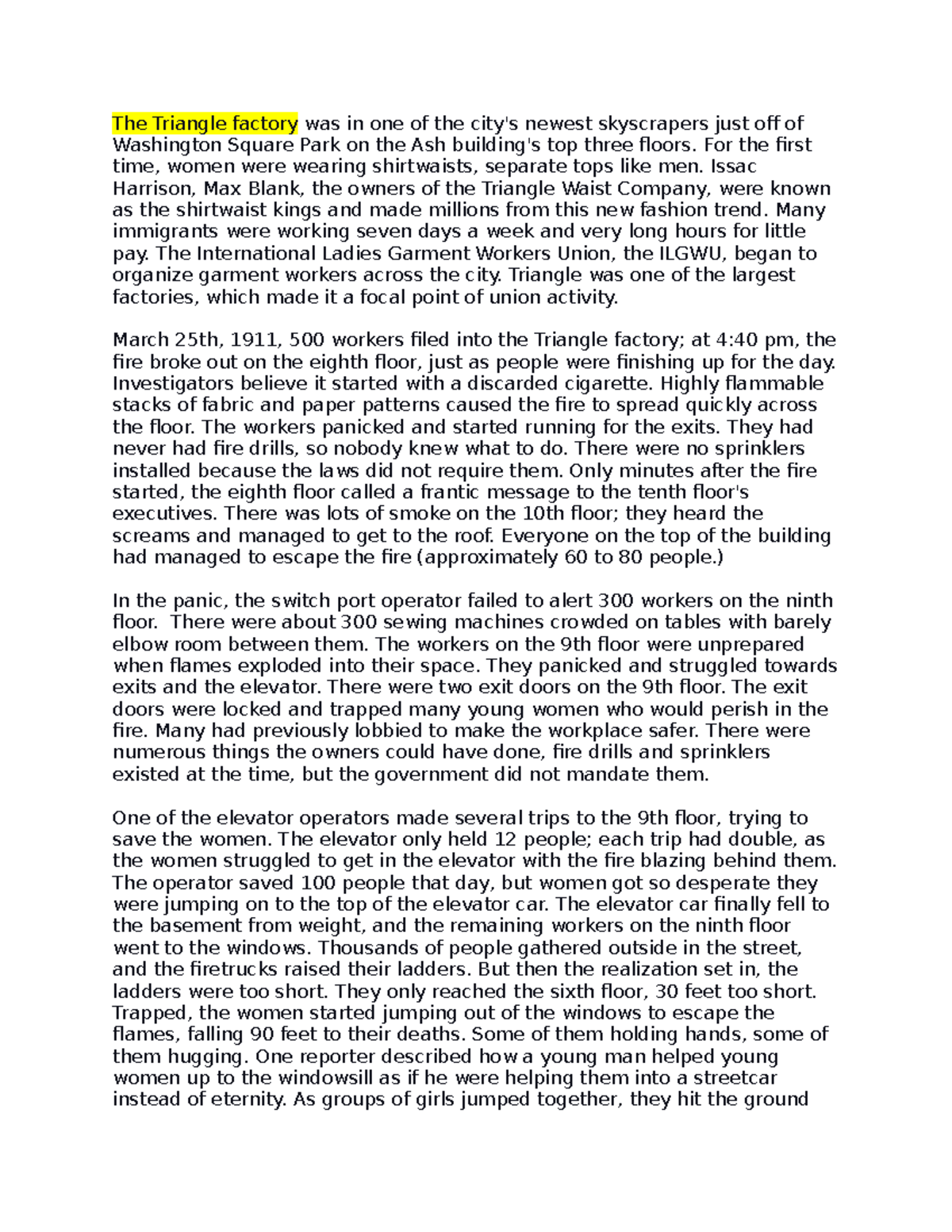 The Triangle Factory and Christmas Day Truce info and Essay - The ...