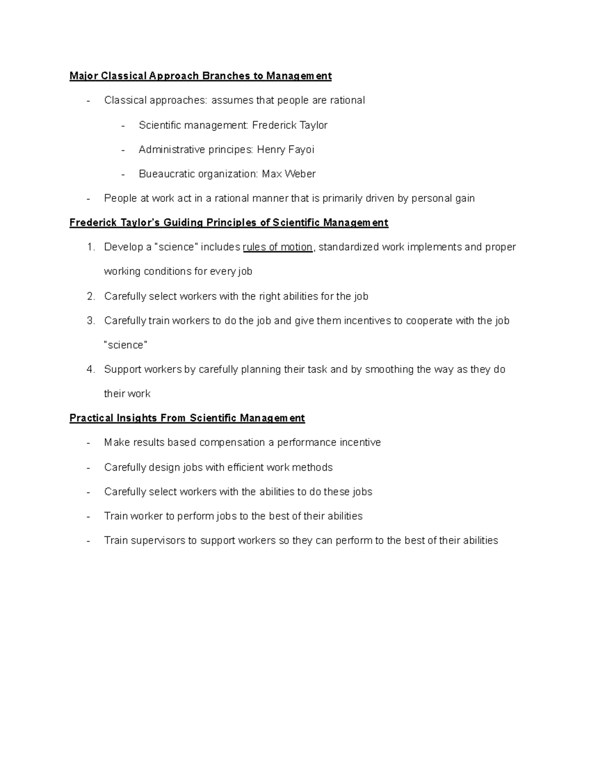 GMS 200 - Chapter 2 - Management Learning PAST TO Present - Major ...