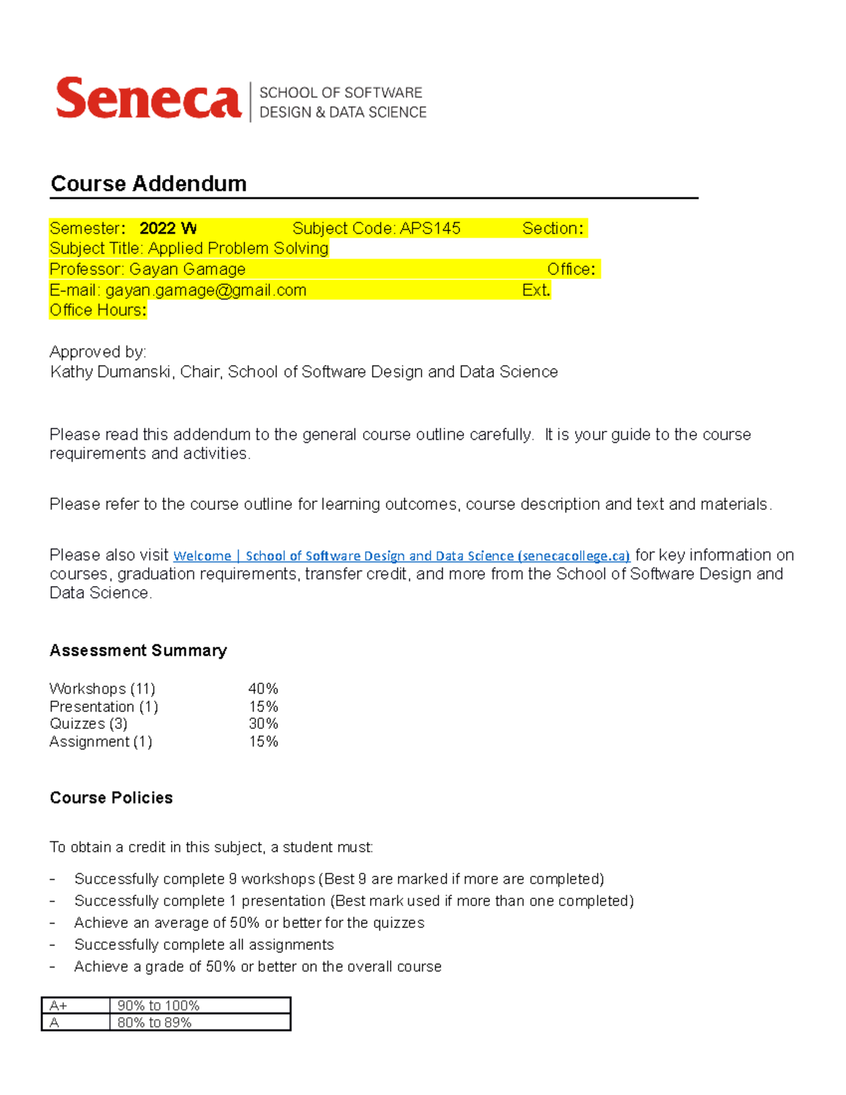 APS145 Master - assignment - APS145 - Seneca College - Studocu