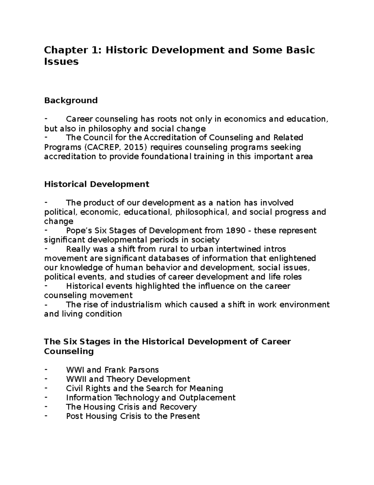 PYCL 0631 - Ch. 1-4 - Instructor: Dr. Josephine Rodriguez - Chapter 1 ...