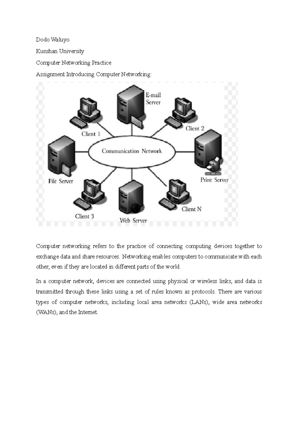 Dodo Waluyo Introducing Computer Networking - Dodo Waluyo Kunshan ...