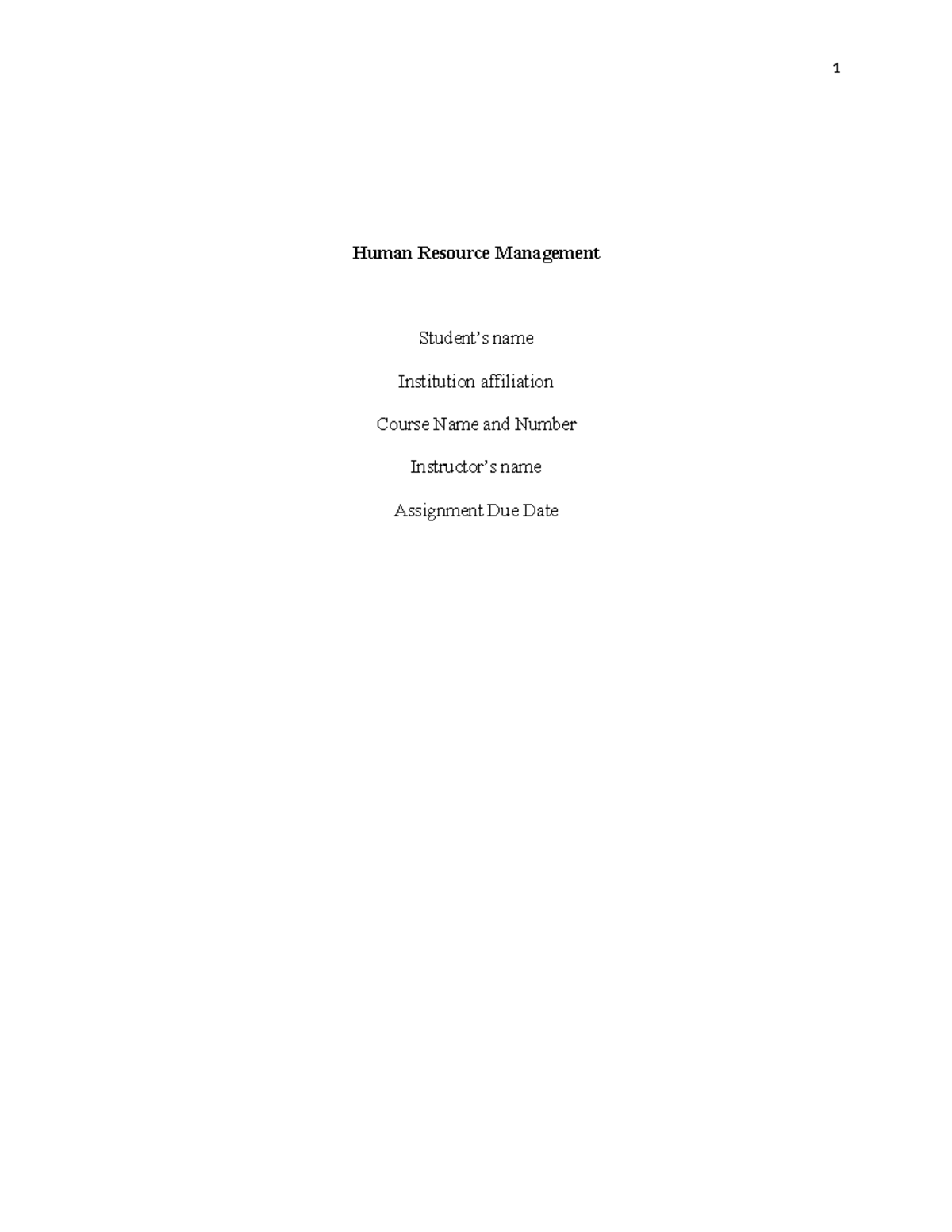 392649204-Human Resource Management - Human Resource Management Student ...