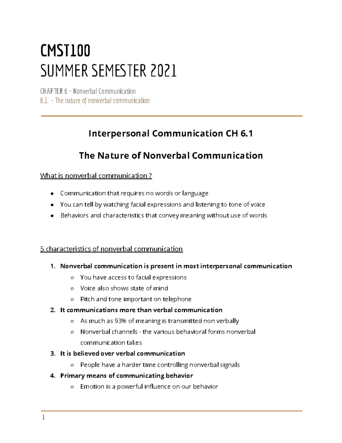 2021-interpersonal_communication-lecture_notes_6.1_week3 - CMST SUMMER ...