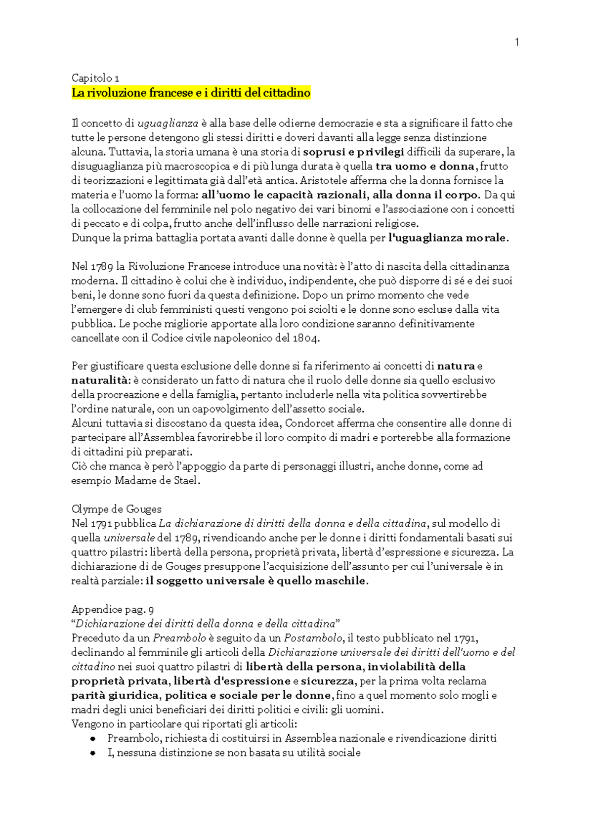 Identità e differenze - Riassunto del manuale per l'esame di studi di ...