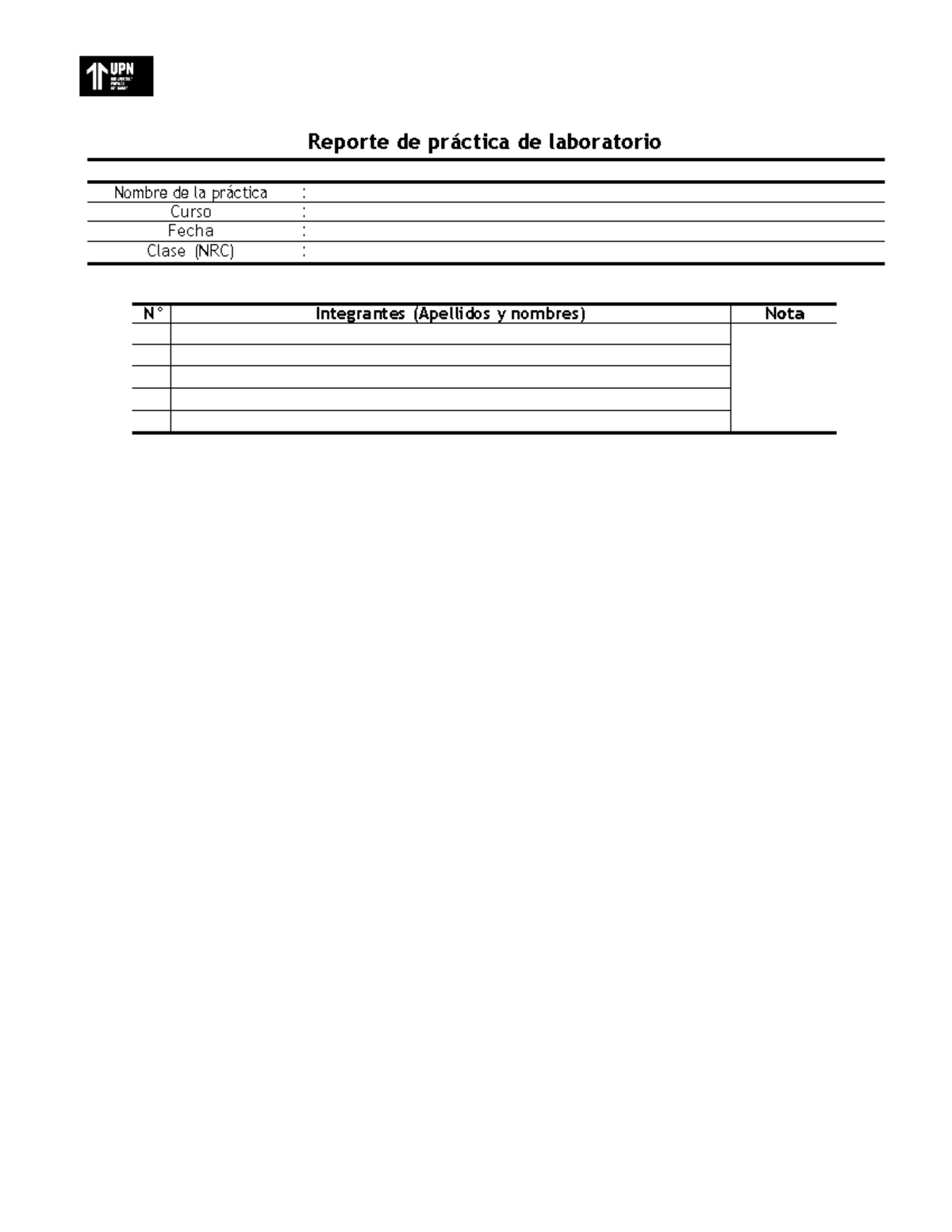 reporte de laboratorio n° 4 de quimica inorganica trabajo grupal de laboratorio - Reporte de ...