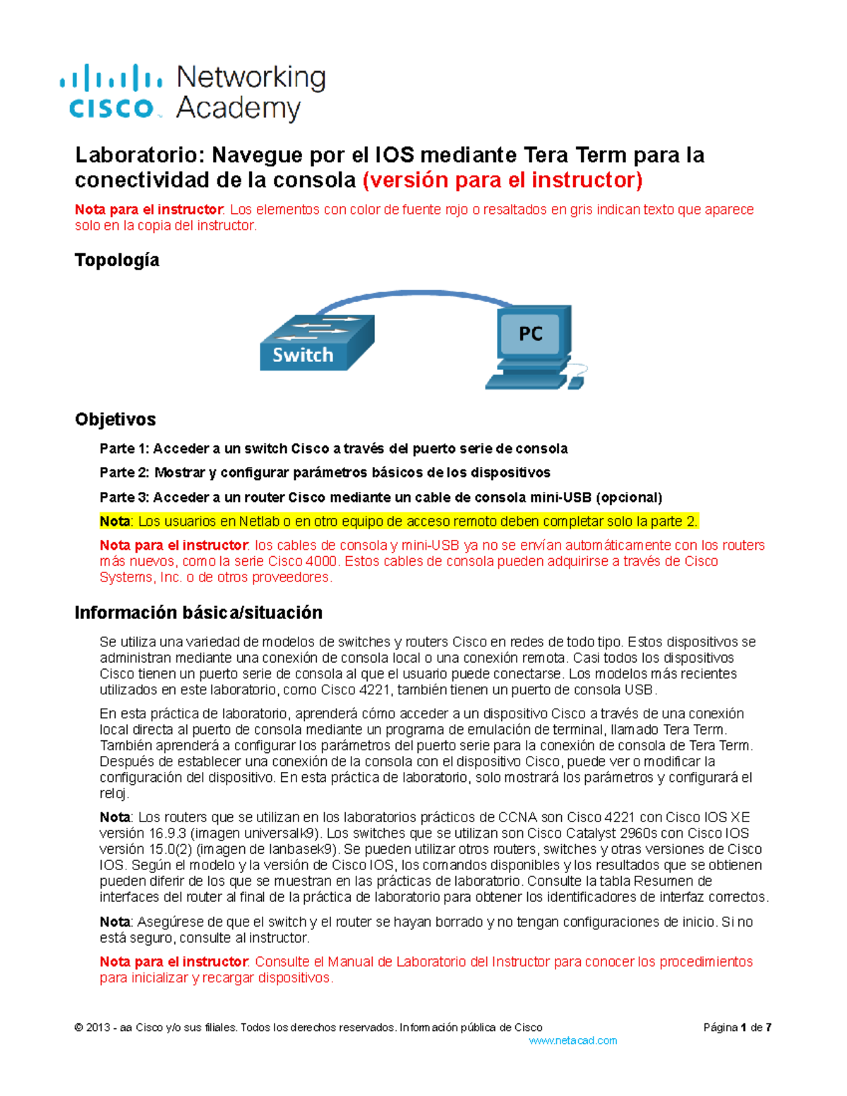 2.3.8 Lab - Navigate the IOS by Using Tera Term for Console Connectivity - ILM - Laboratorio ...